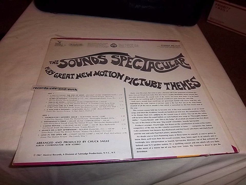 THE SOUNDS SPECTACULAR-PLAY GREAT NEW MOTION PICTURE THEMES NEW SEALED ...