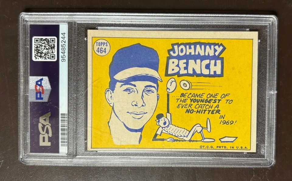 1970 TOPPS #464 JOHNNY BENCH PSA 6 EX-MT | eBay