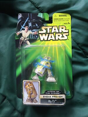 NEW Star Wars R3-T7 Attack of The Clones (2001) Sneak Preview Action ...