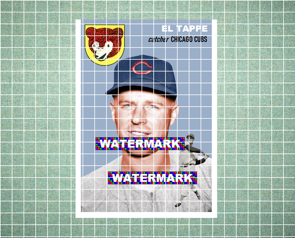 El Tappe Chicago Cubs 1954 Style Custom Baseball Art Card | eBay