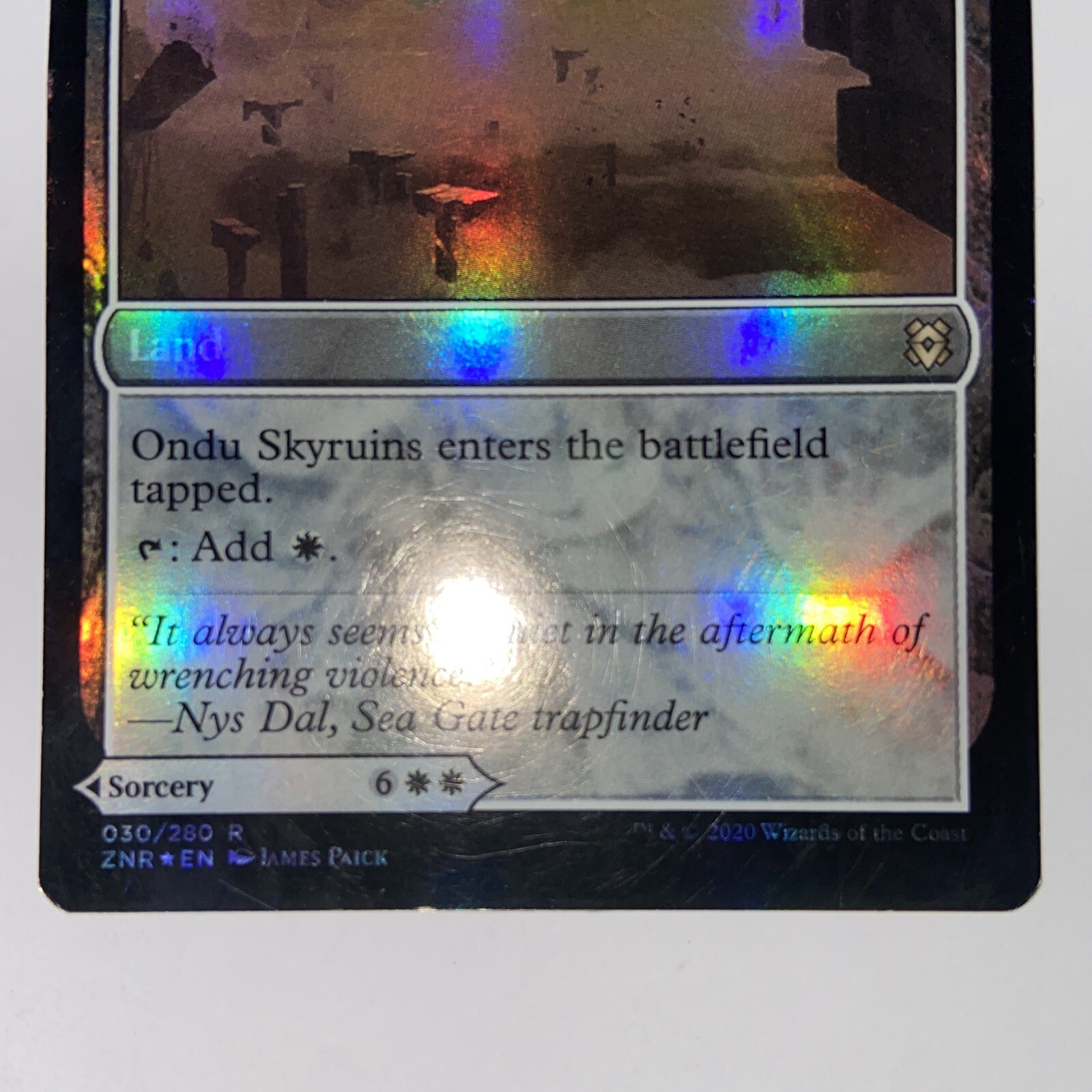 MTG Ondu Inversion // Ondu Skyruins Zendikar Rising 030/280 Foil ...