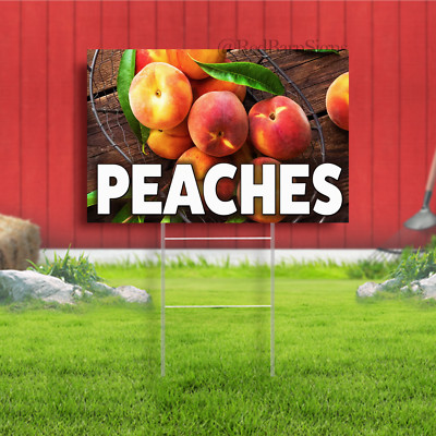 PEACHES Indoor Outdoor Yard Sign | eBay
