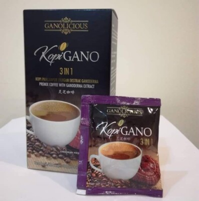 Gano Coffee Ganoderma Lucidum Excel Gano Cafe 3-in-1 15 sachets Per Box ...