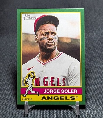 Jorge Soler Green Border 2025 Topps Heritage Baseball Card #13 LA ...