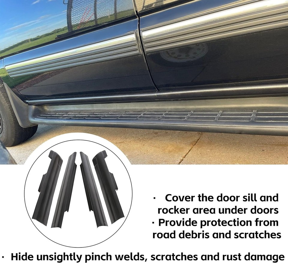 Rocker Panel Guard Compatible with 1999-2007 Chevy Chevrolet Silverado ...
