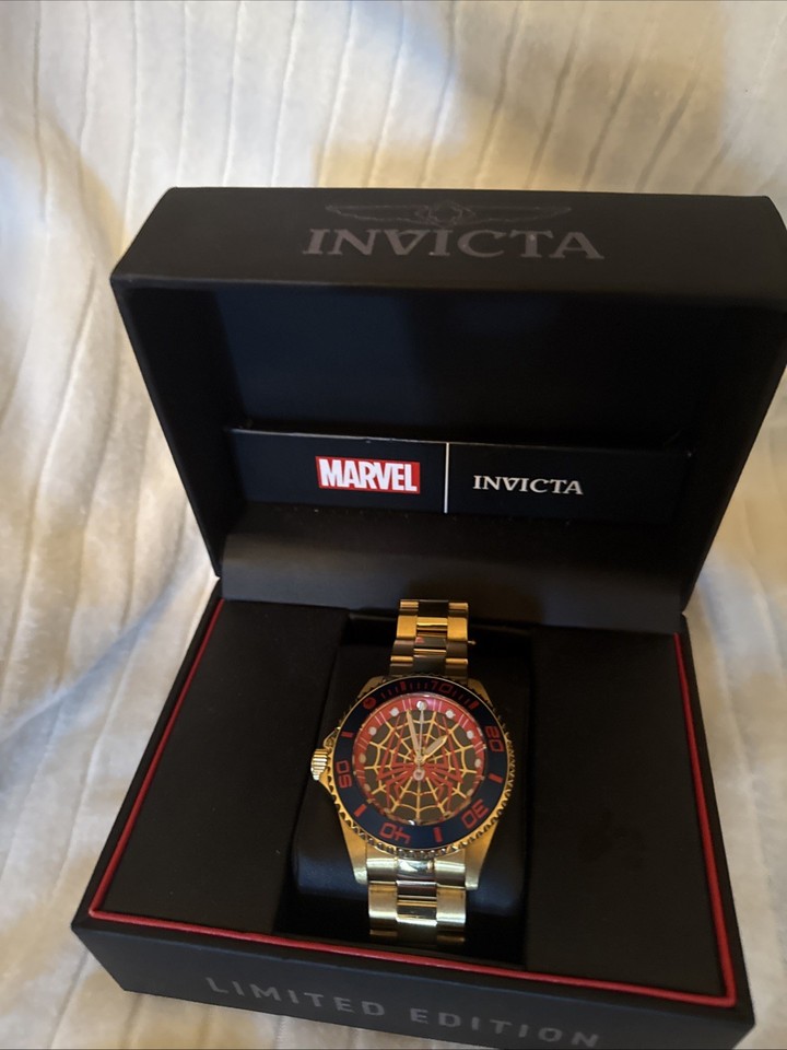 *LIMITED EDITION* Invicta Gold Spider-Man Watch | eBay