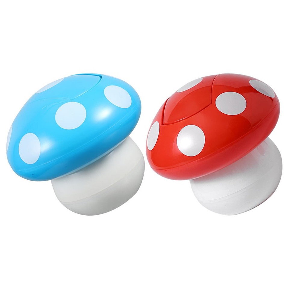 2 Pcs Decorative Mushroom Trash Bucket Table Can Bedroom Garbage Vanity ...