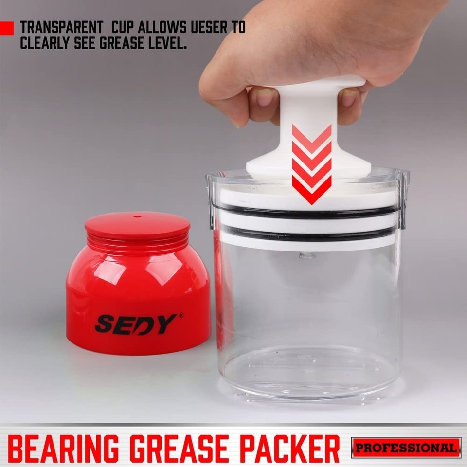 Premium Bearing Packer Kit - Effortlessly Flushes Old Grease and ...