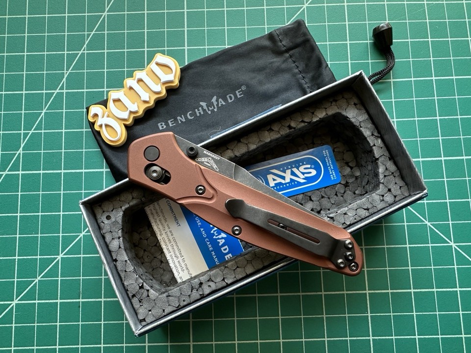 Benchmade Osborne 940BK-03 CPM-Magnacut Axis USA Battleworn EDC | eBay