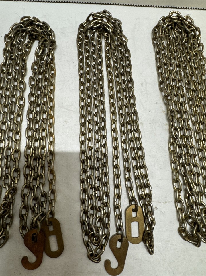New England Authentic Grandfather Clock Weight Chain Set Qty - 3 | eBay