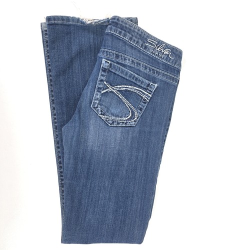 Silver Tuesday Bootcut Jeans Womens 29x31 Blue Denim Stretch Thick ...