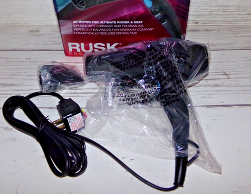 RUSK Speed Freak Professional 2000W Hair Dryer - Black NEW in DAMAGED ...