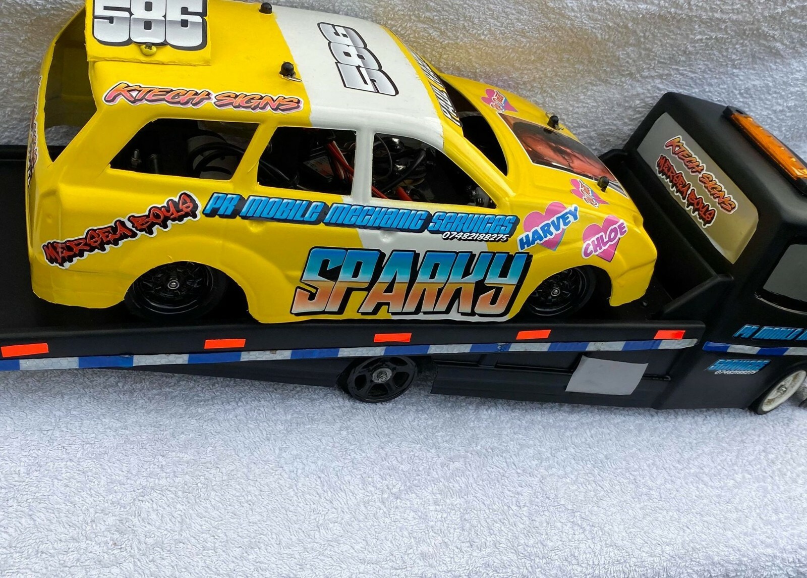 Ford Transit Smiley Recovery Truck Body Beaver Tail Banger Racing ...