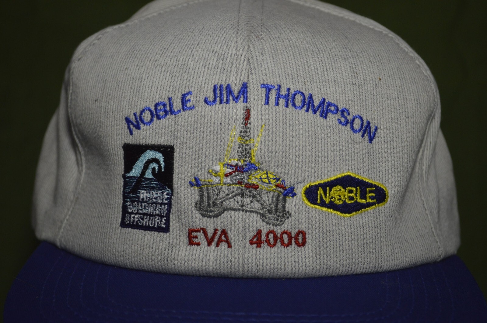 Vintage Noble Jim Thompson Offshore Cap Hat Leather S… - Gem