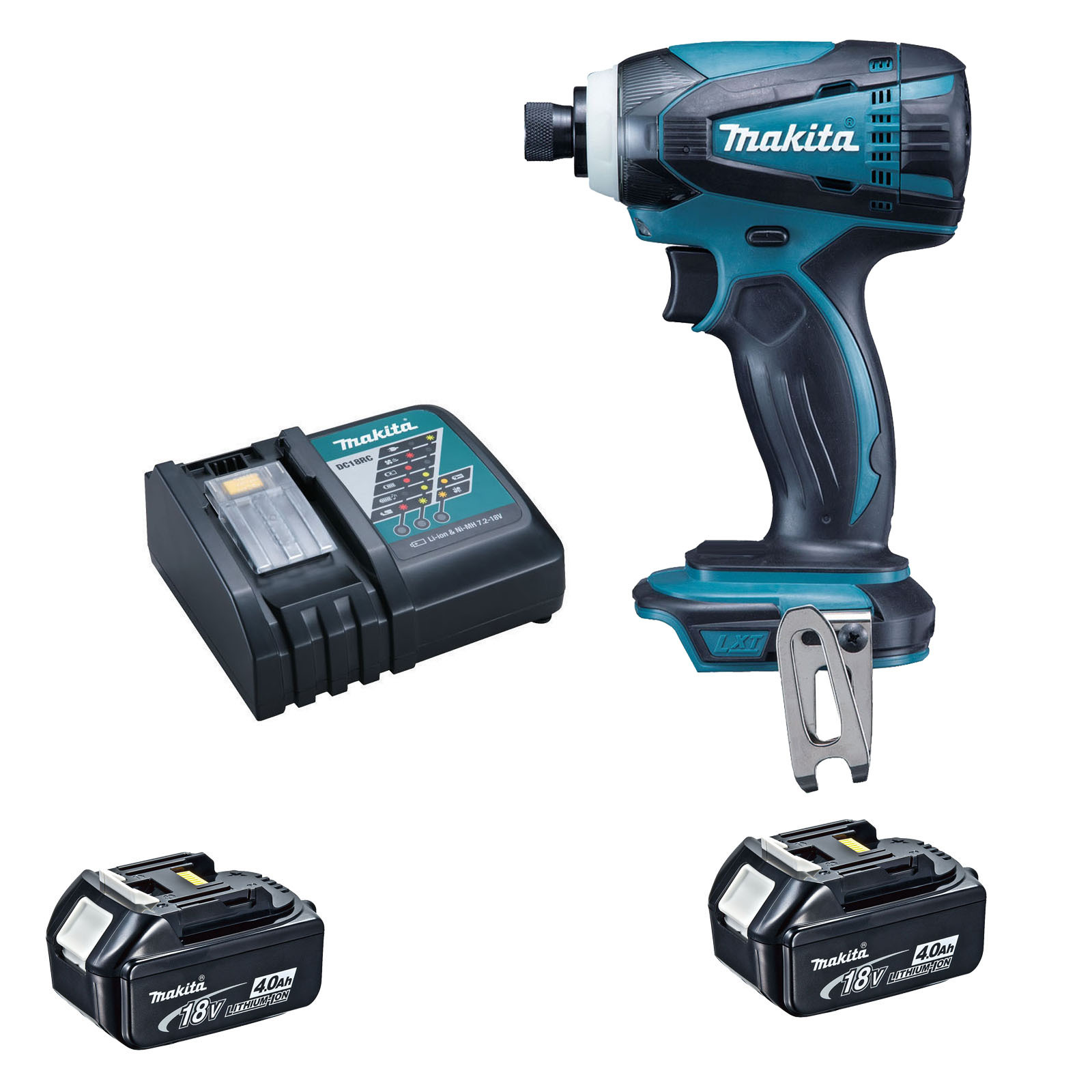 Makita Dtd146 18v Li-ion Impact Driver Body 1 X 4.0ah Battery Charger ...