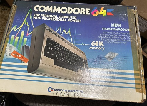 Vintage Commodore 64 Personal Computer System W/Original Box Untested ...