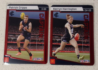 2022 Teamcoach Macca's captains cards Red Patrick Cripps Kerryn ...