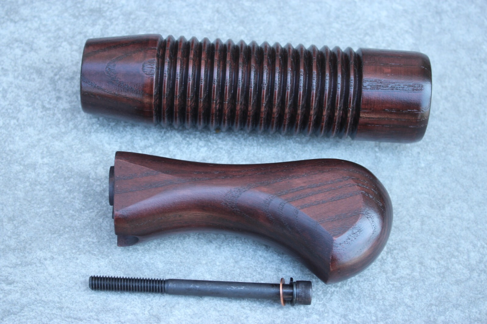 CUSTOM MOSSBERG SHOCKWAVE 590, 20 GA FOREND & STOCK WOOD FURNITURE LOOK ...