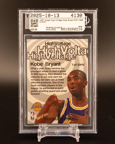 1997-98 Hoops High Voltage #HV1 Kobe Bryant Lakers HOF BGS 9 | eBay