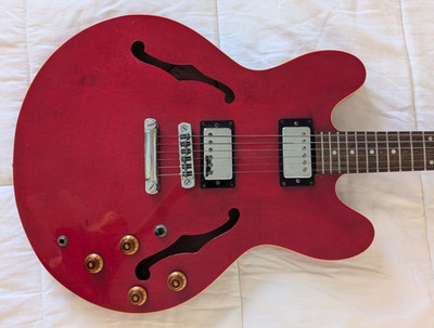 Epiphone ES 335 Dot Electric Guitar Cherry Red Korea MIK 90's Samick ...