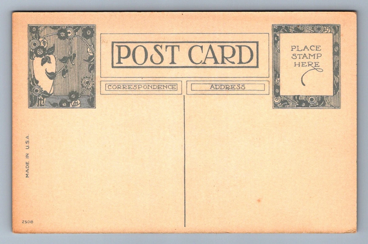 Vintage Postcard Template Front