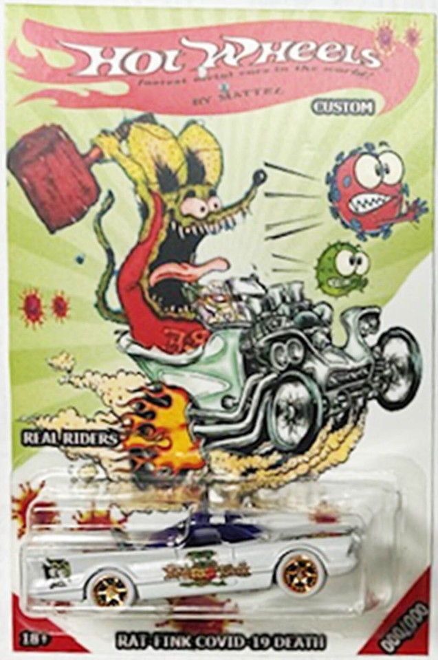 White 1966 TV Batmobile Custom Hot Wheels 'Rat Fink" Series * | eBay