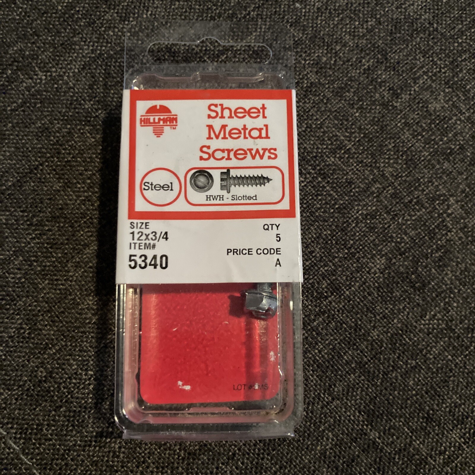 Hillman 12 x 3/4 Steel HWH Slotted Sheet Metal Screws 5-Pack #5340 | eBay