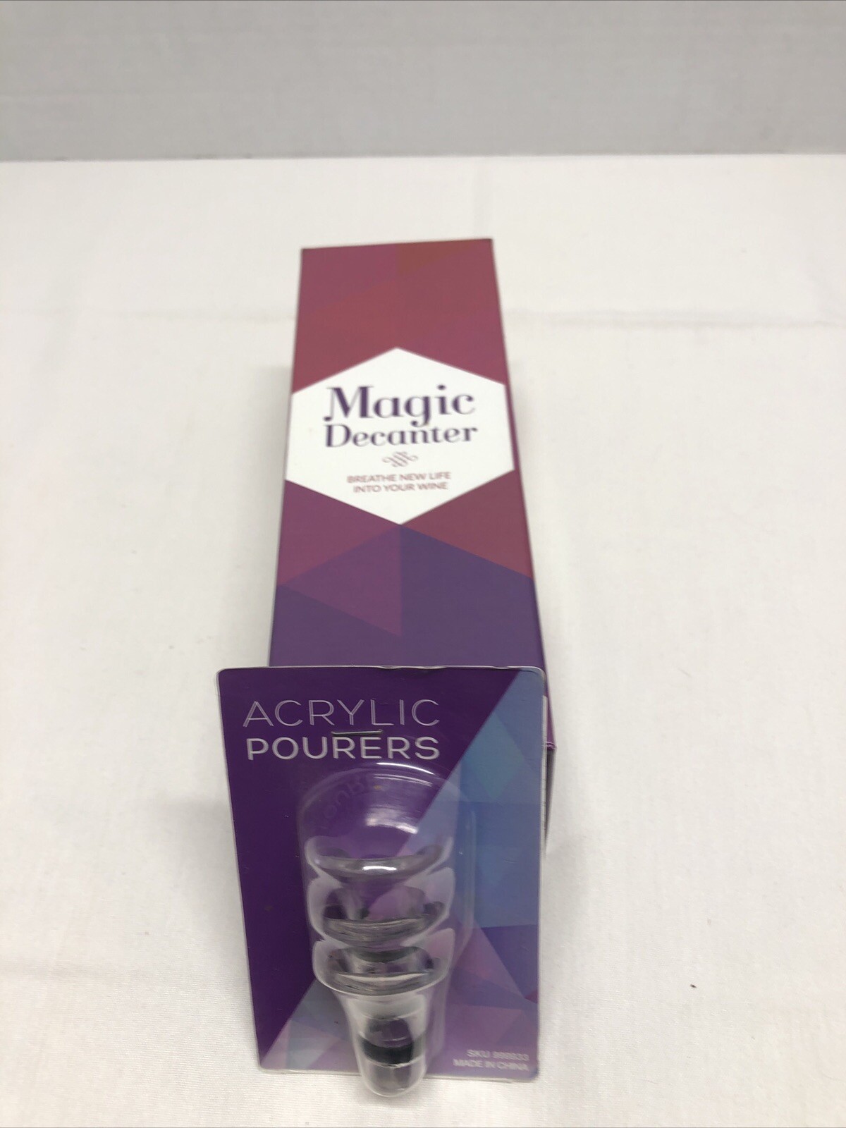 Magic Decanter Red Wine Aerator Traveling Vineyard And Set Of 3 Acrylic ...