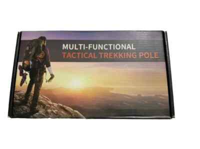 Multi-Function Tactical Trekking Pole Walking Hiking Stick US | eBay
