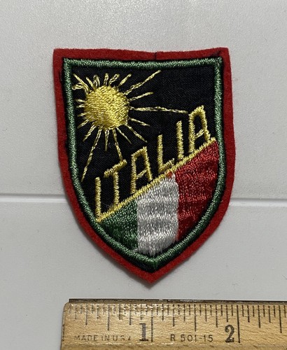Italy Itslia Sunrise Sunshine Italian Flag Colors Embroidered Felt ...
