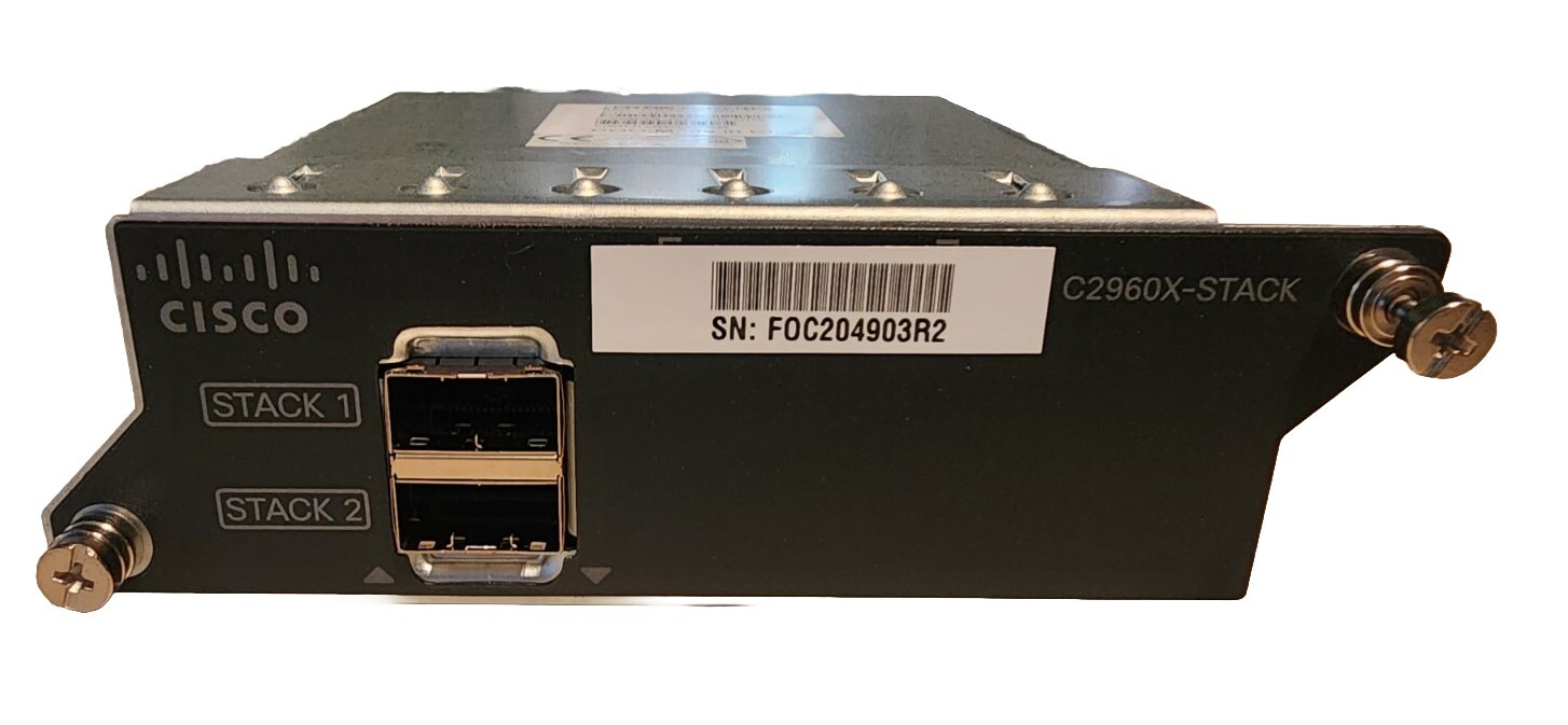 Cisco C2960X-STACK V02 Switch Module w/ 0.5m Cable 37-0891-01 * NEW ...