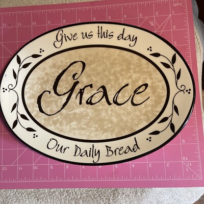 Decorative Plate - “Grace” - Carson Home Accents Collectible Plate - 8. ...