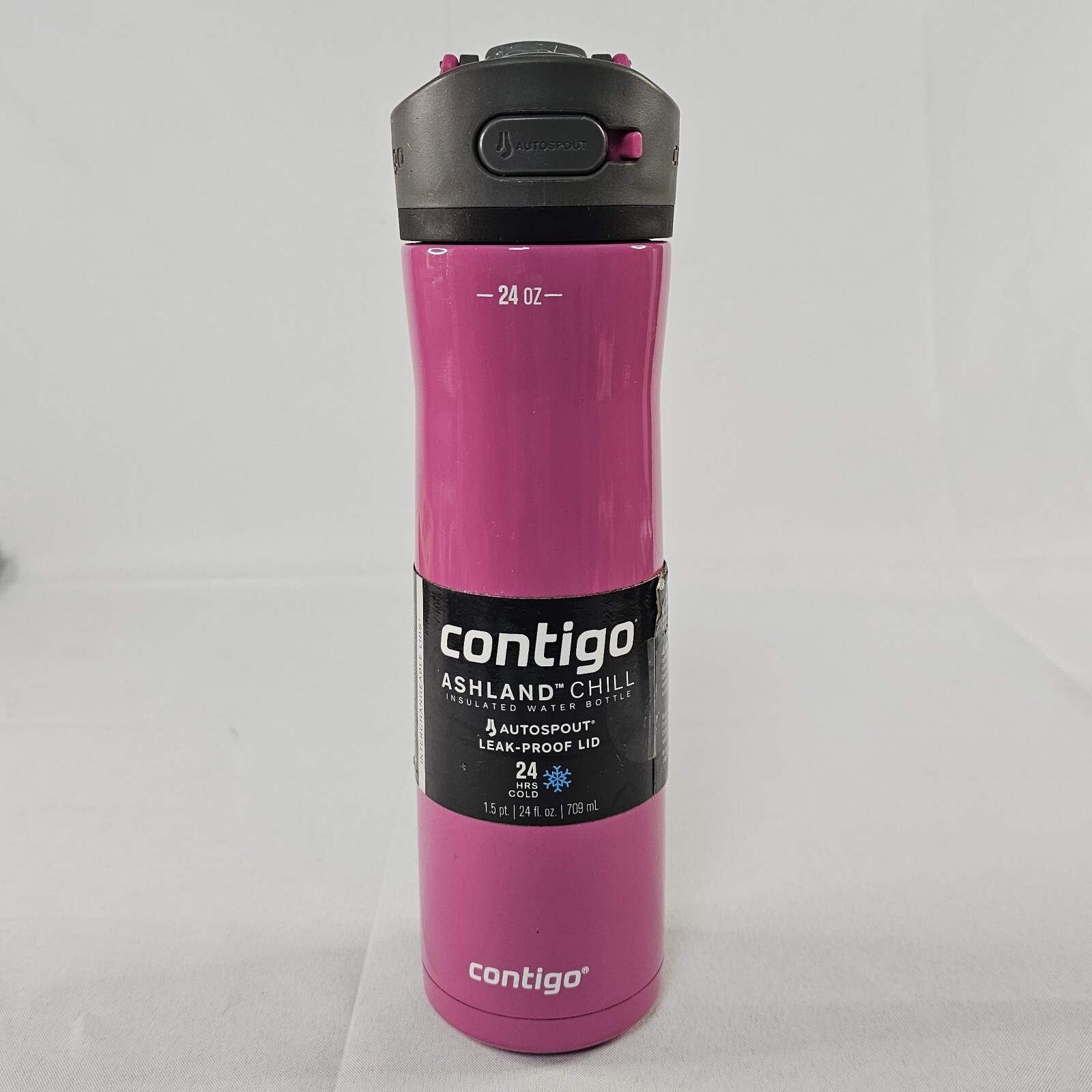 Contigo Ashland Chill Stainless Steel Water Bottle 24oz Dragon Fruit ...