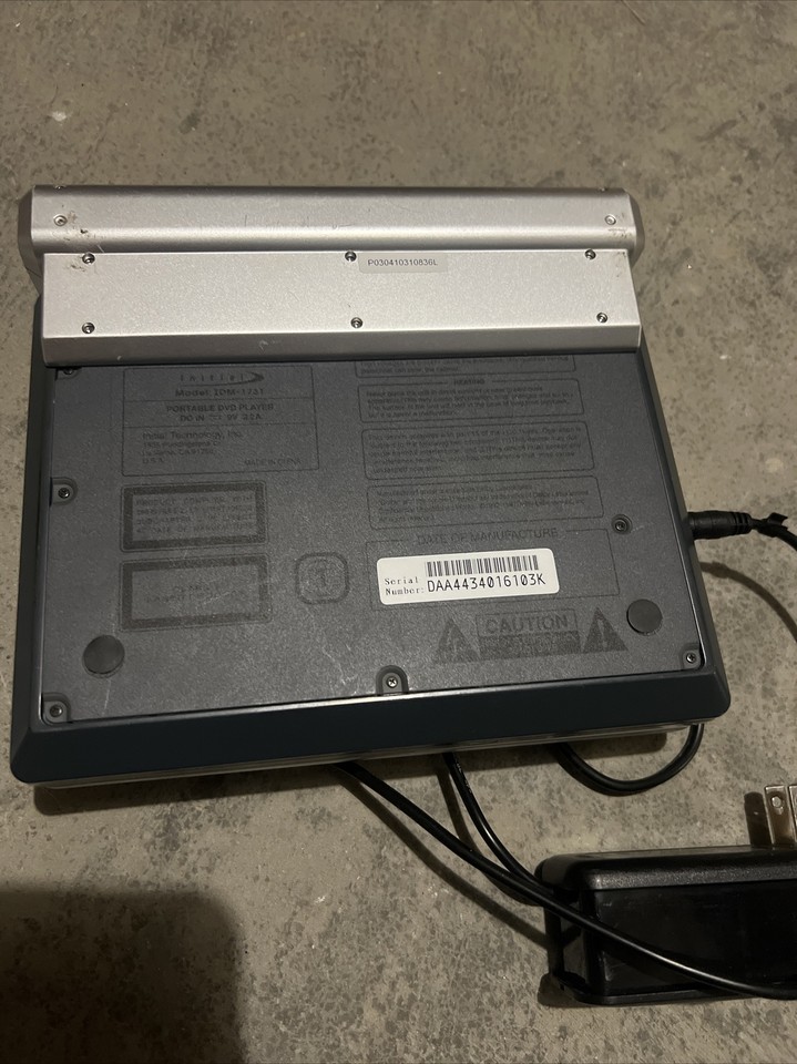 Initial IDM-1731 Portable DVD Player (7") 830122002473| eBay