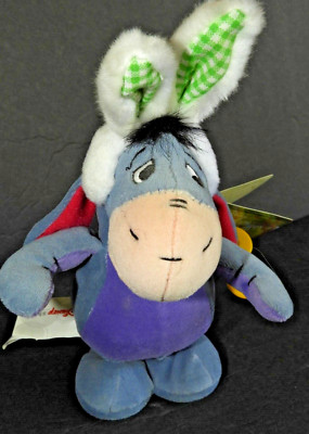 Disney Store EASTER EEYORE HAPPY HOPPER Wind Up & Hops 8" Winnie the ...