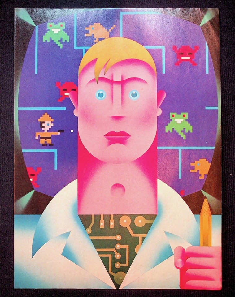 1984 Video Game Designers Article w/ Atari Style Art Vintage Print ...