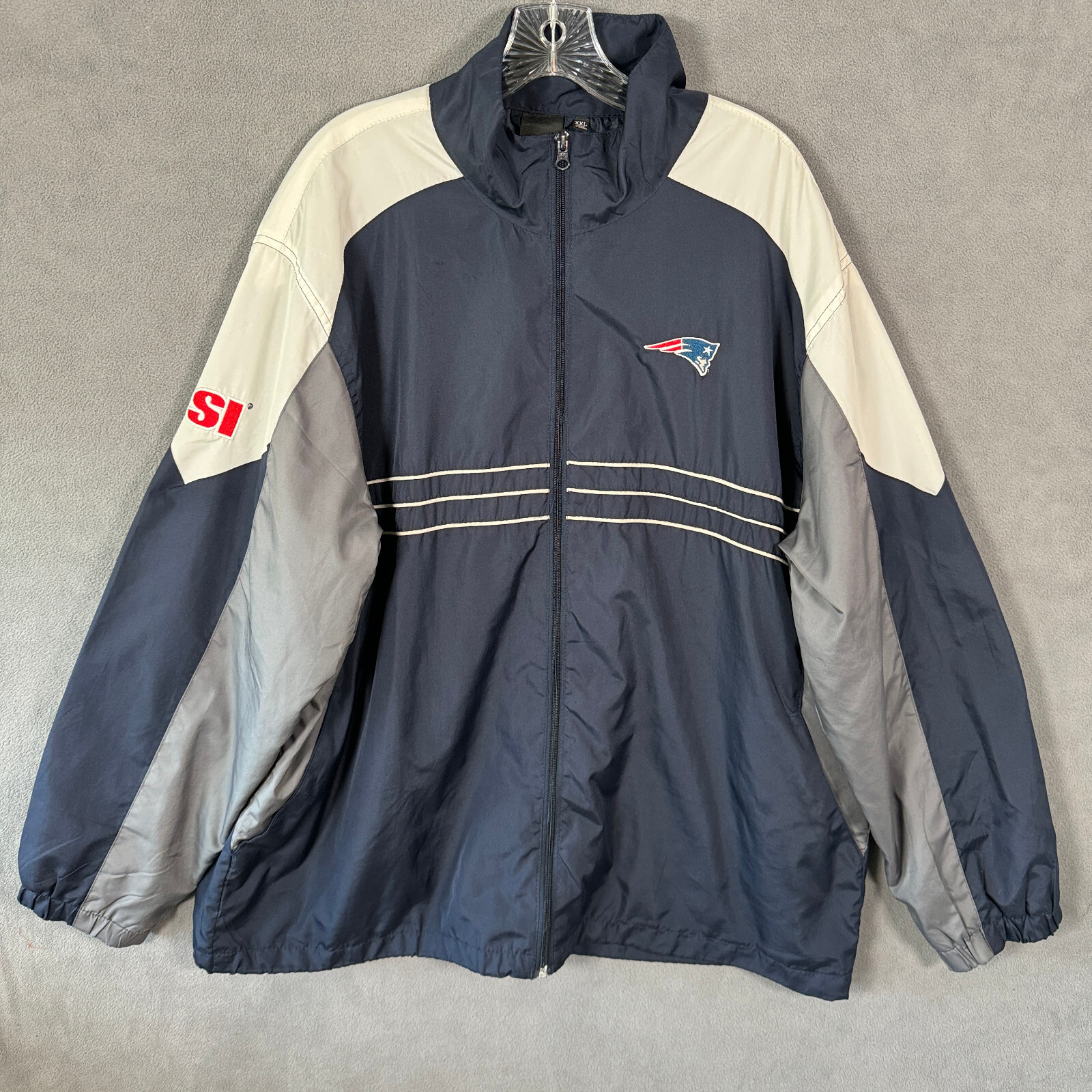 NFL Team Apparel Reebok Windbreaker Adult 2XL New England Patriots SI ...