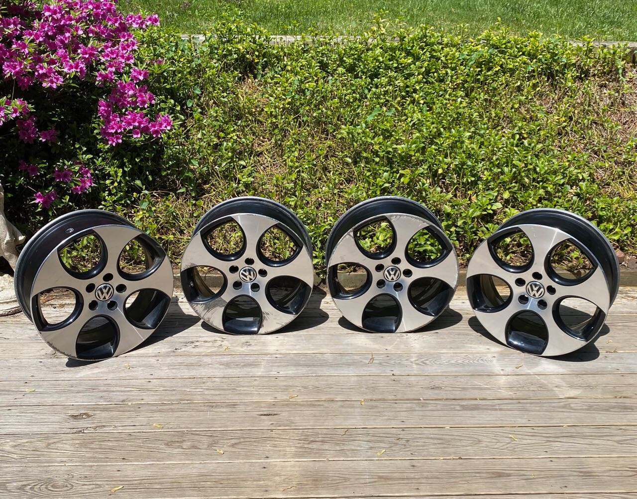 Genuine Set of 4 VW Detroit Aluminum Wheel Rims. Golf GLI GTI Jetta ...