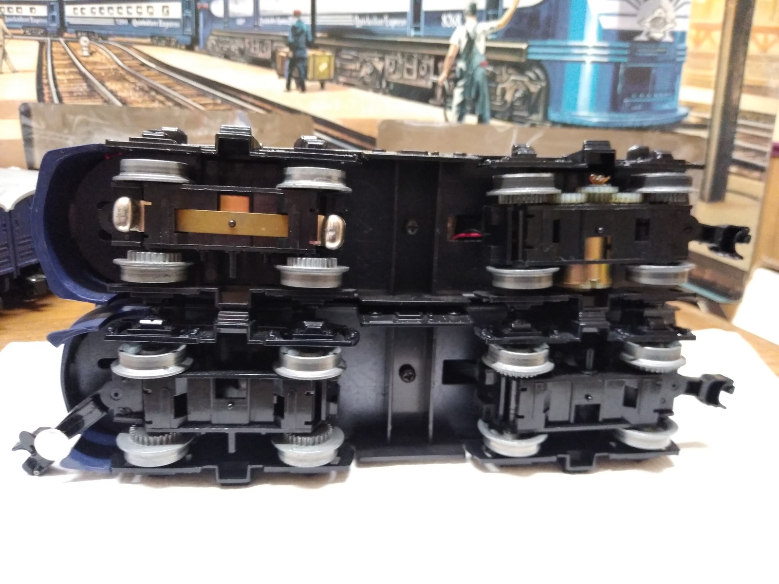 Vtg Lionel 0 Gauge Quicksilver Express Train Set 6-1253 Metal Wheels ...