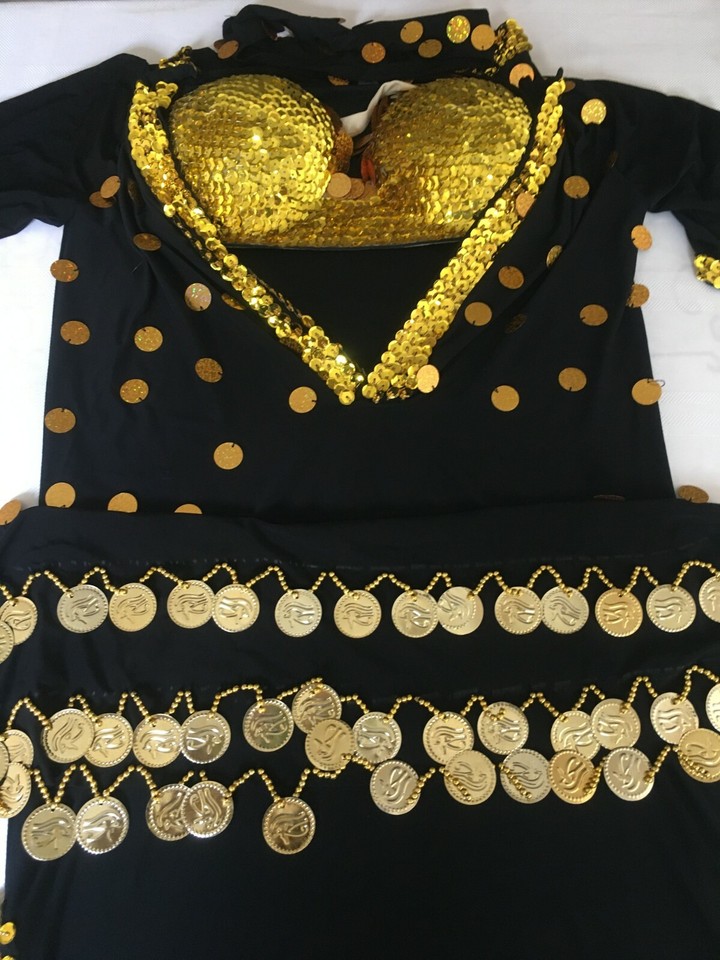 Egyptian Belly Dance Costume Saidi Dress, Baladi Galabeya, Fallahi ...
