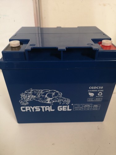 50AH Razorback Crystal GEL Battery Deep Cycle, 12V Caravan, RV - PICK ...