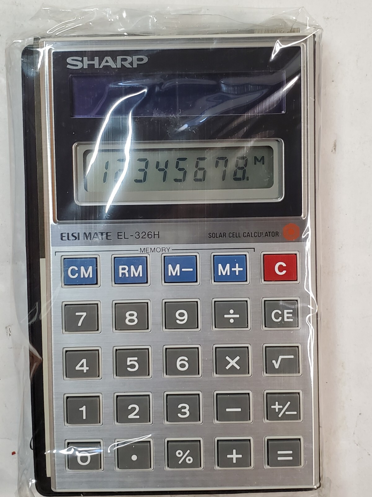 SHARP Vintage Solar Cell Calculator EL-326H - NOS NEW In Box | eBay