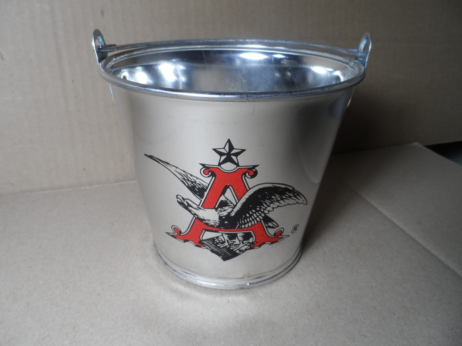 Vintage Anheuser Busch Metal Beer Ice Bucket Pail Eagle Clydesdale ...