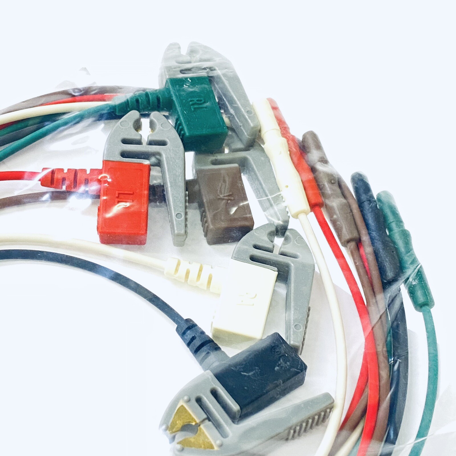 TruLink Spacelabs ECG Lead Wire Set REF 012-0286-11 5 Lead Pinch DIN ...