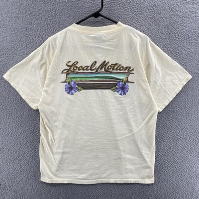 Vintage Local Motion Shirt Mens XL Classic Hawaiian Longboards Surf Tee ...