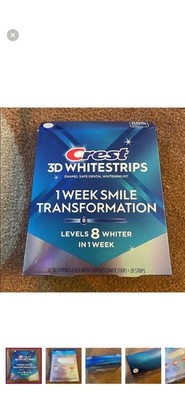 Crest 3D Whitestrips Teeth Whitening Strips 8 Levels Whiter 14 ...