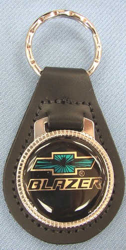 Chevy BLAZER Black Leather Chrome Key Ring #32B5 Chevrolet Truck | eBay