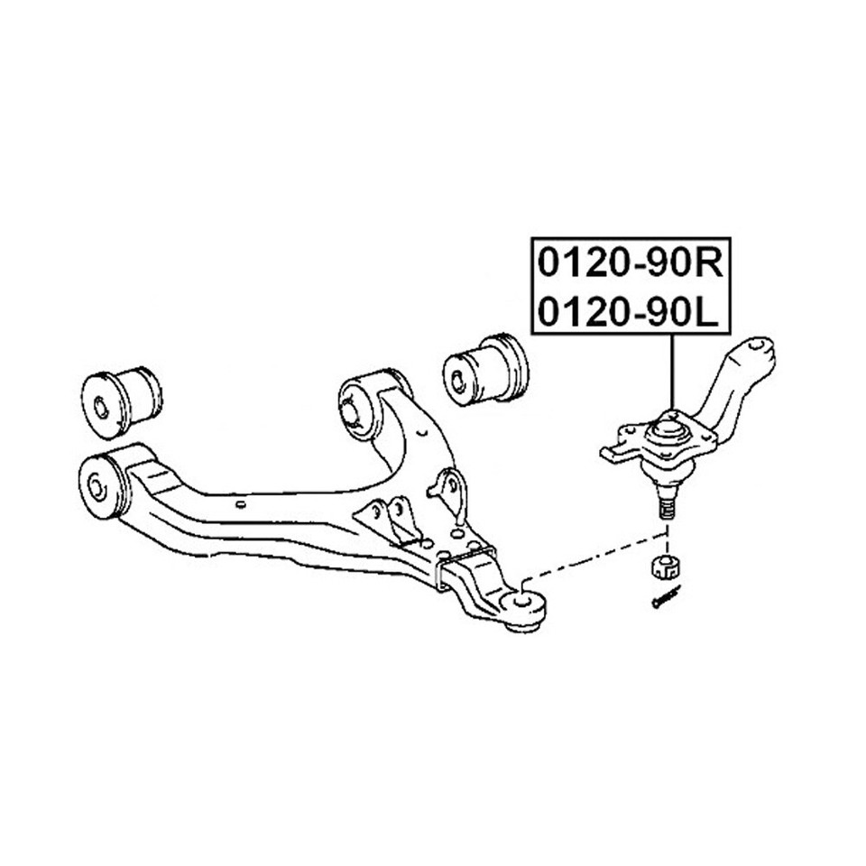 2 Front Lower Ball Joints Kit L&R For Toyota 4Runner Prado 90 96-02 | eBay