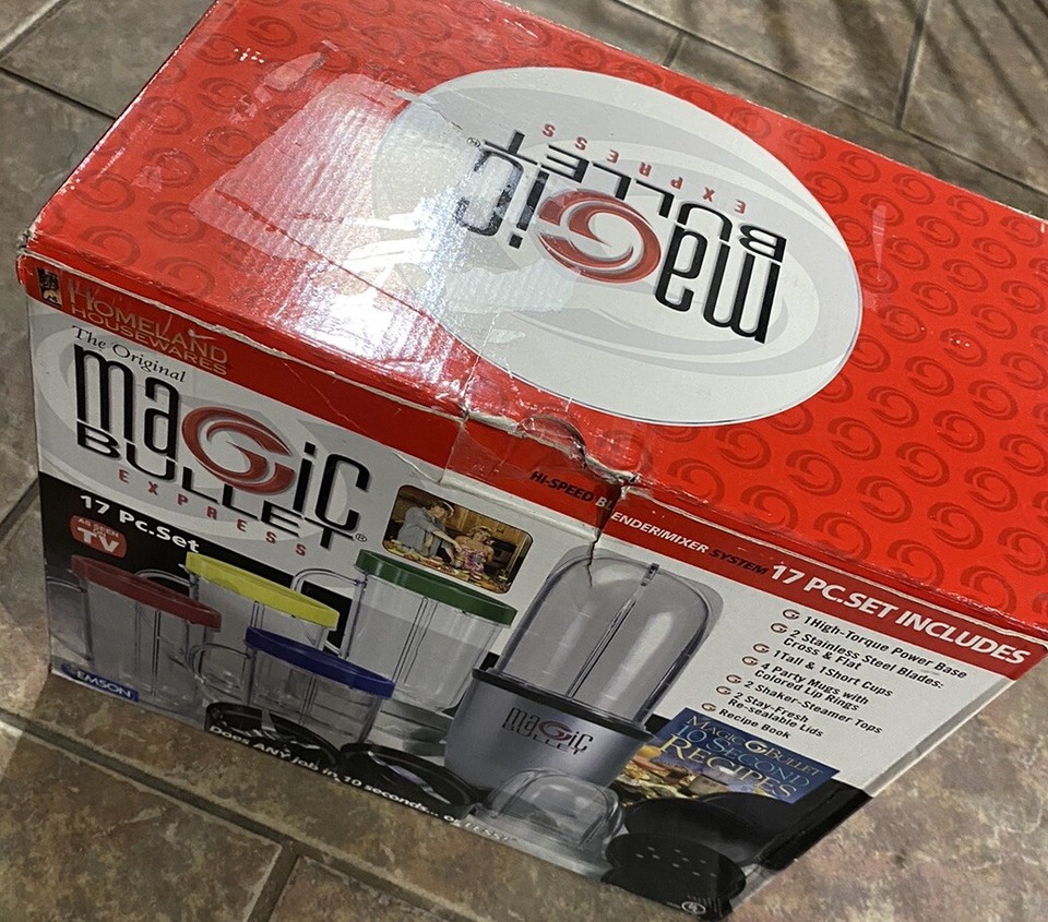 The Original Magic Bullet Express Hi-Speed Blender System - 17 Pc Set ...