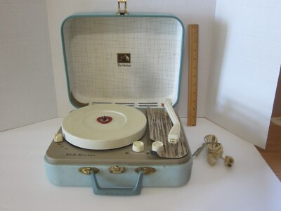 Vtg RCA Victor Victrola 1 EMP 2L Suitcase Portable Record Player For ...